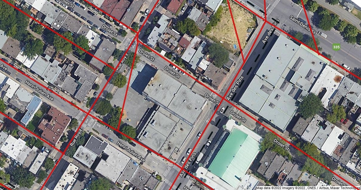 Lignes axiales SR 135 : Scribble Maps