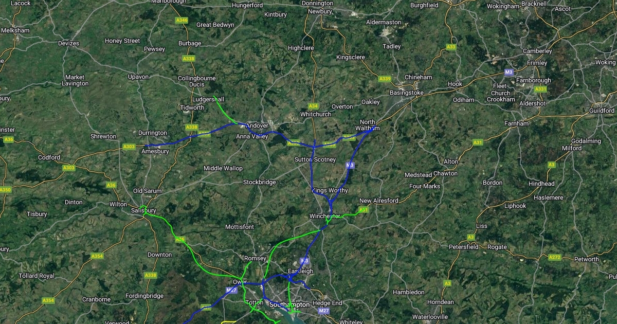 Map of 2025 highway : Scribble Maps