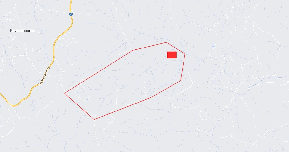 the map of Ravensbourne National Park : Scribble Maps