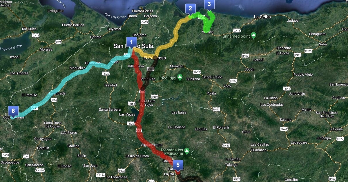 CEMI BUSES HND : Scribble Maps