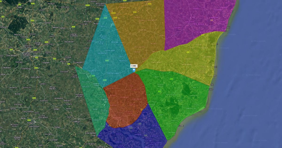 Deben Valley Areas : Scribble Maps