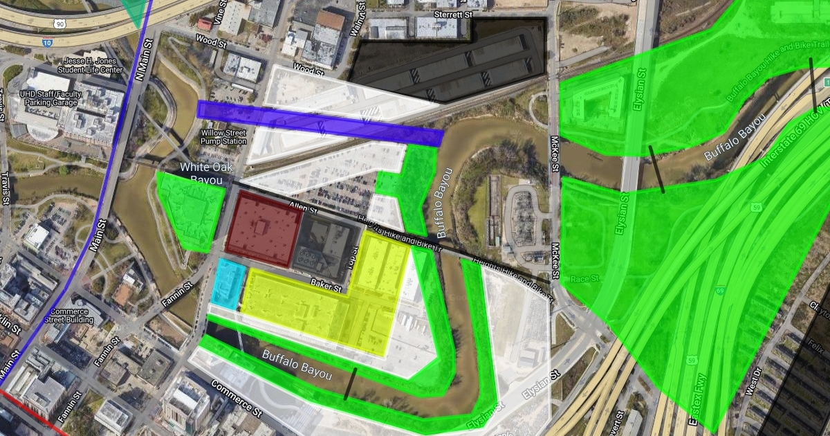 Downtown Houston Master Plan : Scribble Maps