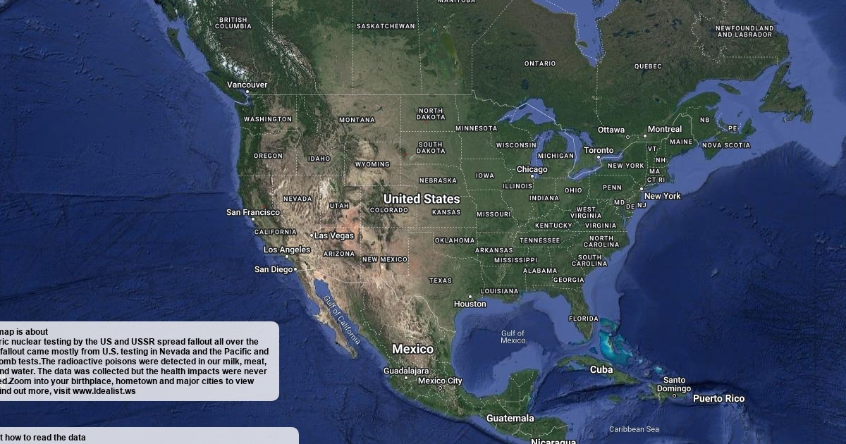 Nuclear fallout map : Scribble Maps