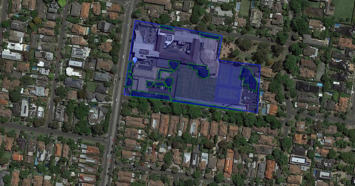 map of shade in camberwell girls grammar school : Scribble Maps