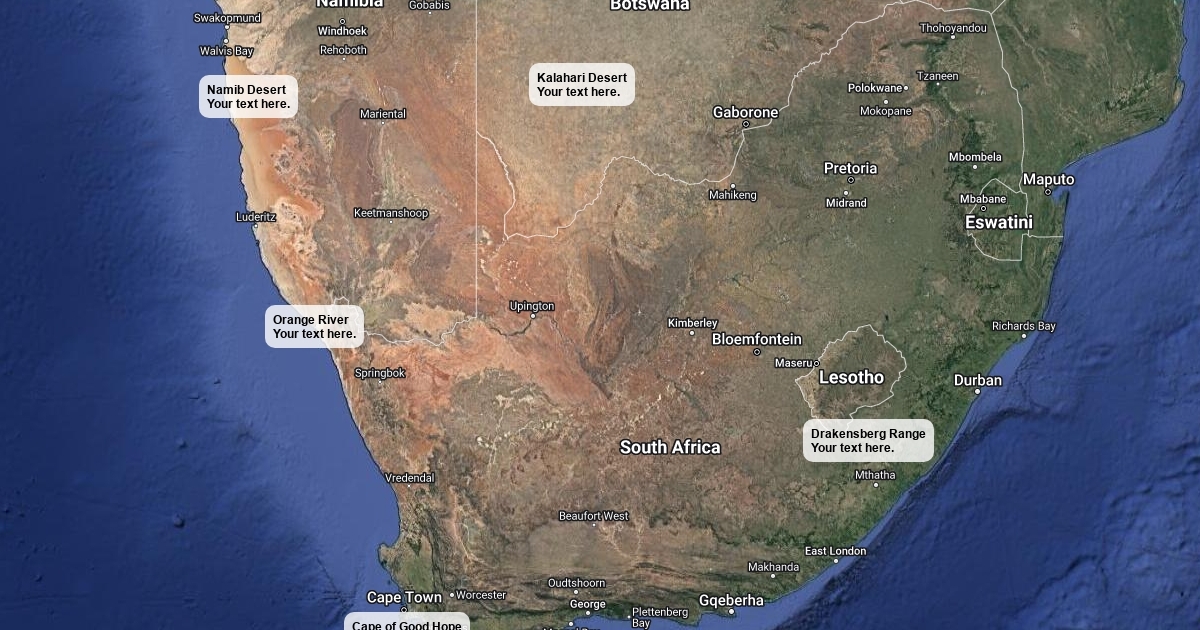 Africa Physical Features Map BM : Scribble Maps