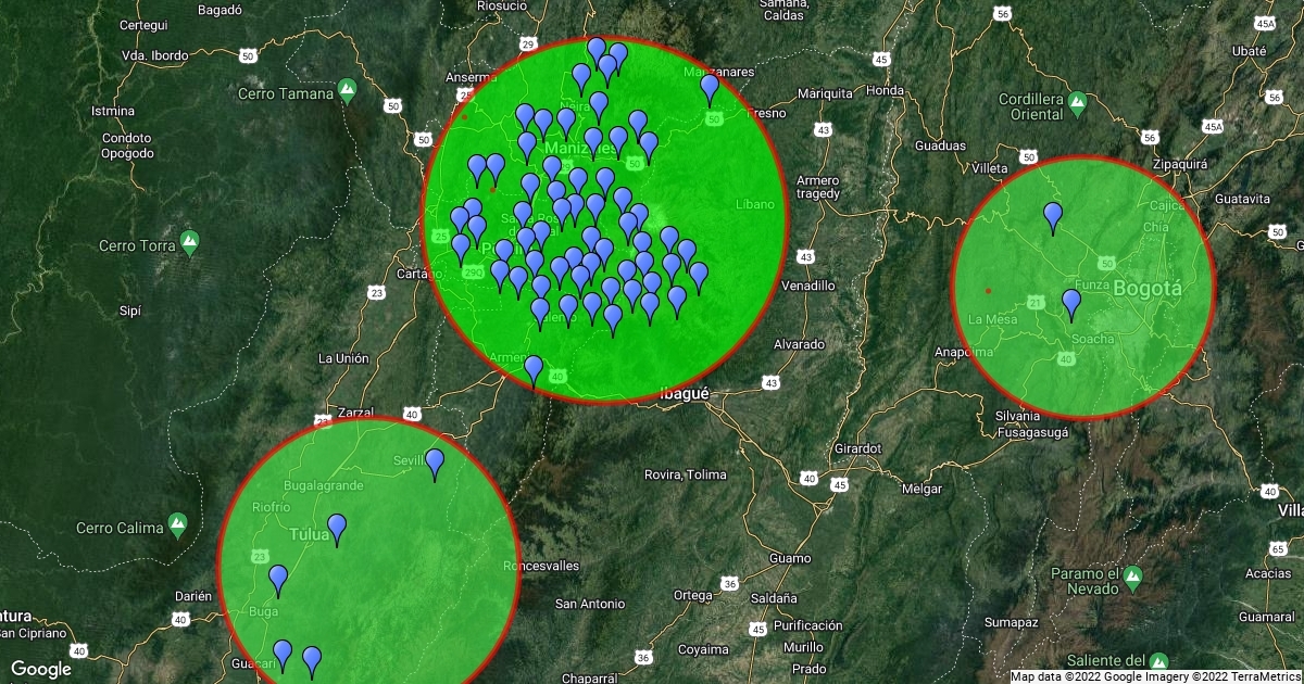 mapa de familias : Scribble Maps