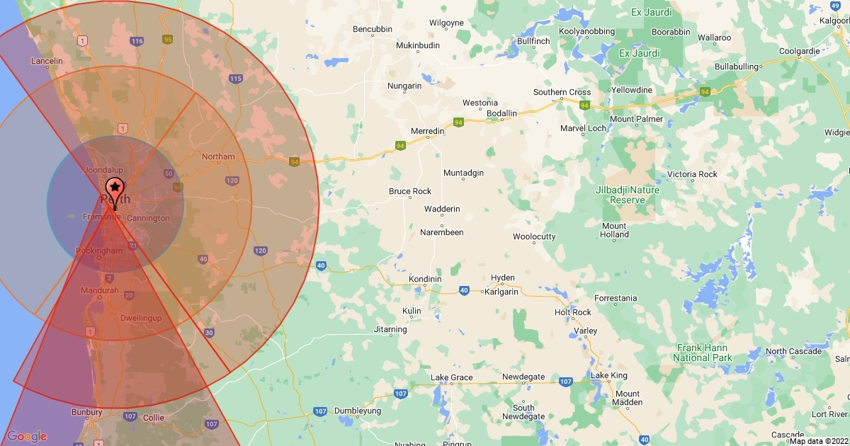 Perth Installation Zones : Scribble Maps