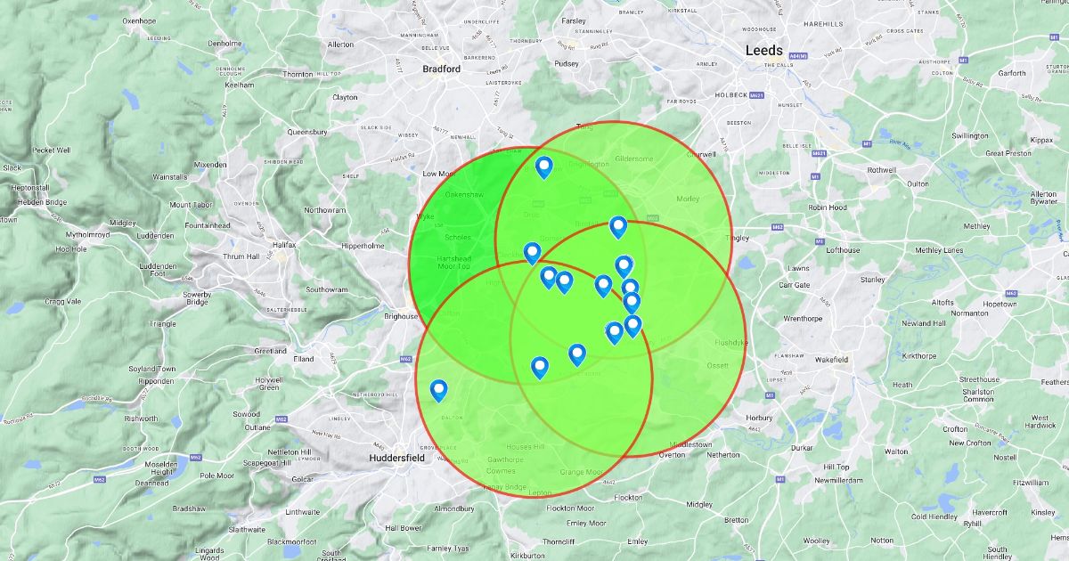 Ride on Coverage Map : Scribble Maps