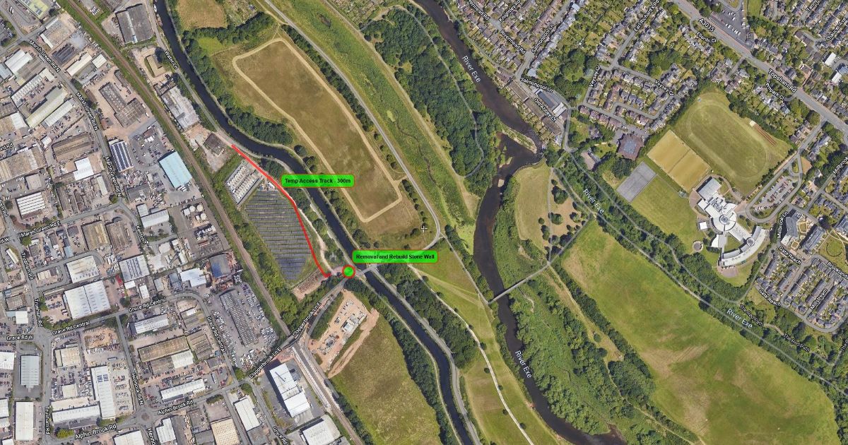 Temporary Access Works : Scribble Maps