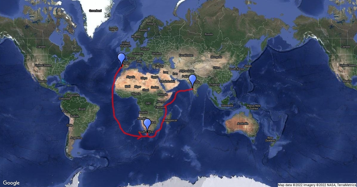 Vasco da Gama Exploration Route : Scribble Maps