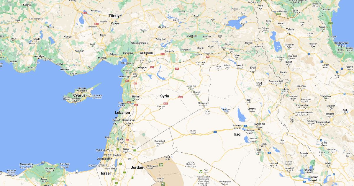Political Map of Syria : Scribble Maps