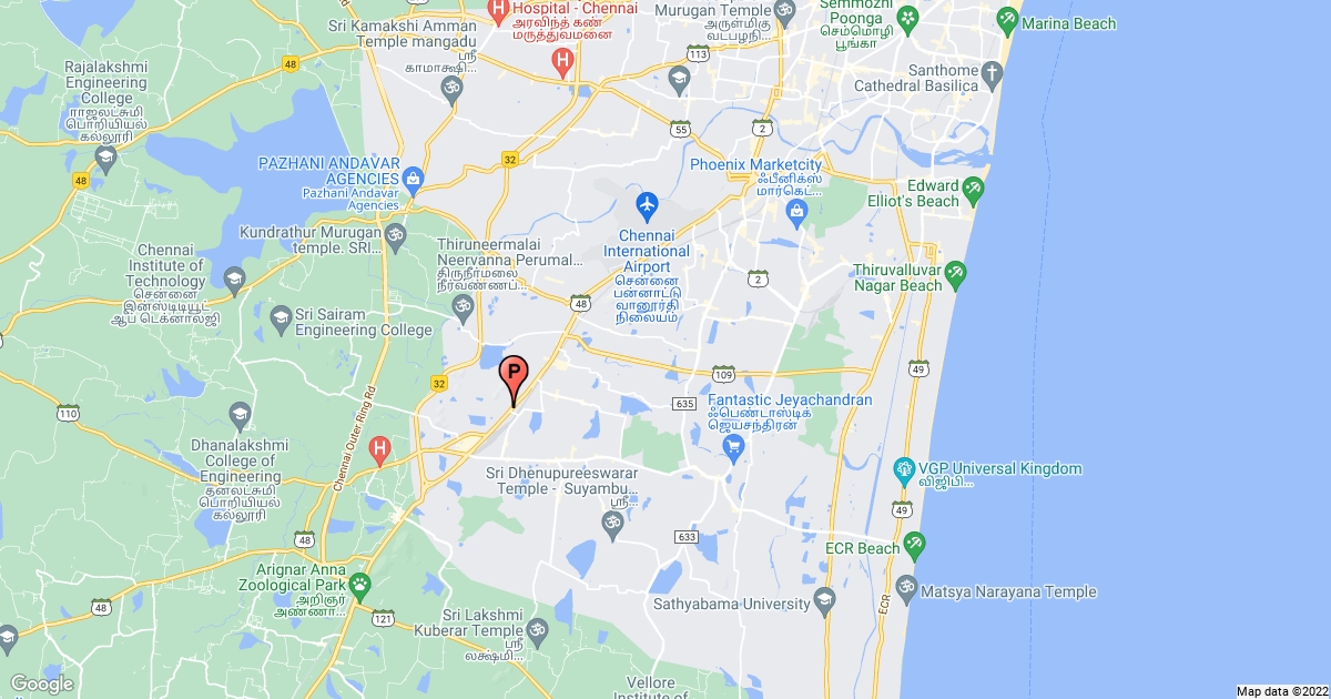 Chennai PCR Map : Scribble Maps