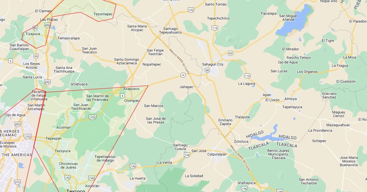 Mapa Zonas : Scribble Maps