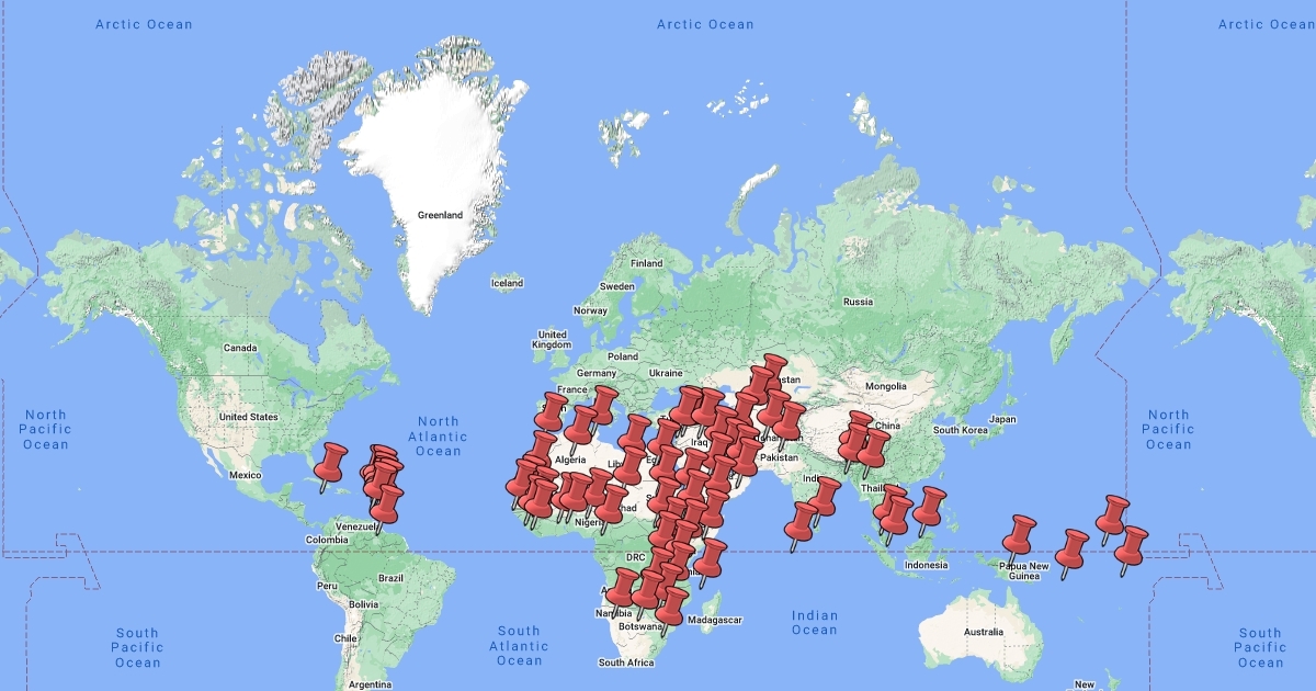 Paises donde esta prohibida la homosexualidad : Scribble Maps
