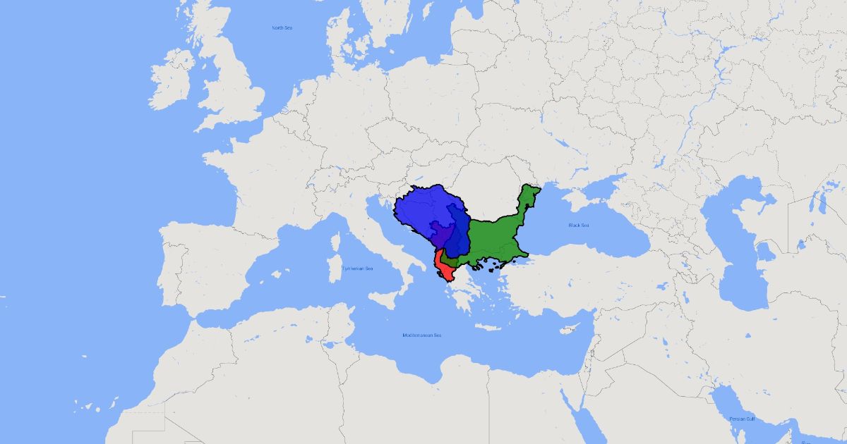 overlapping ambitions in the Balkans : Scribble Maps