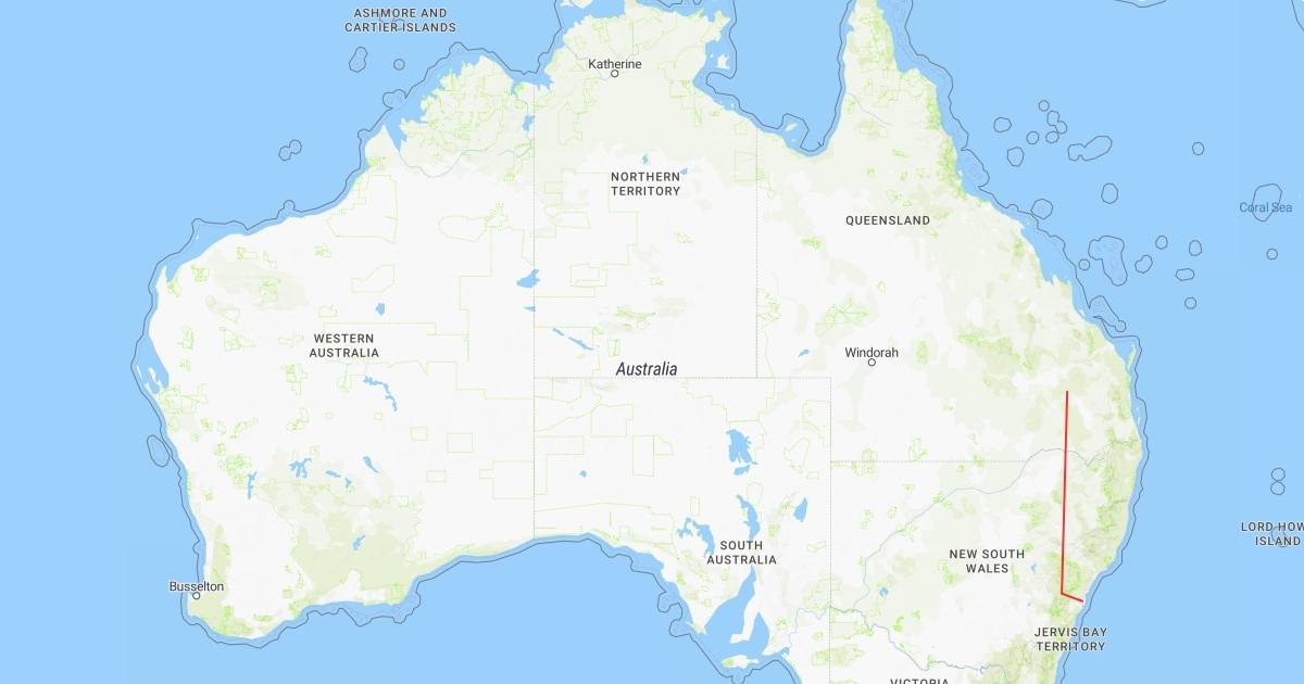 Gregory Blaxlands journey : Scribble Maps