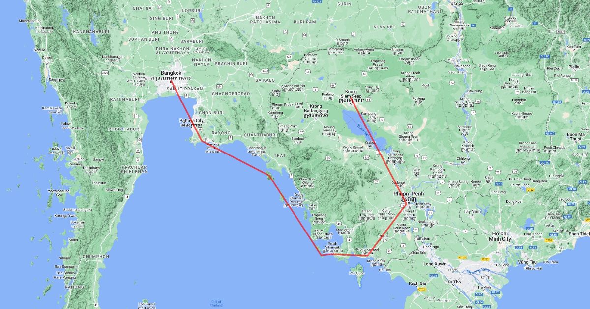 16 Day Thai-Khmer Explorer : Scribble Maps