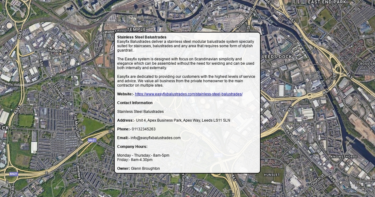 Stainless Steel Balustrades : Scribble Maps