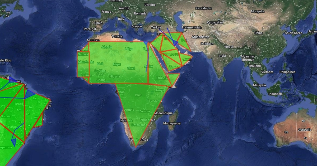Mapa de deltas : Scribble Maps