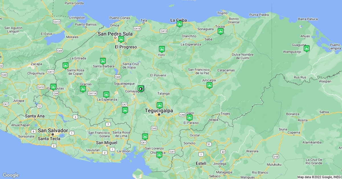 Mapa de honduras y su turismo : Scribble Maps